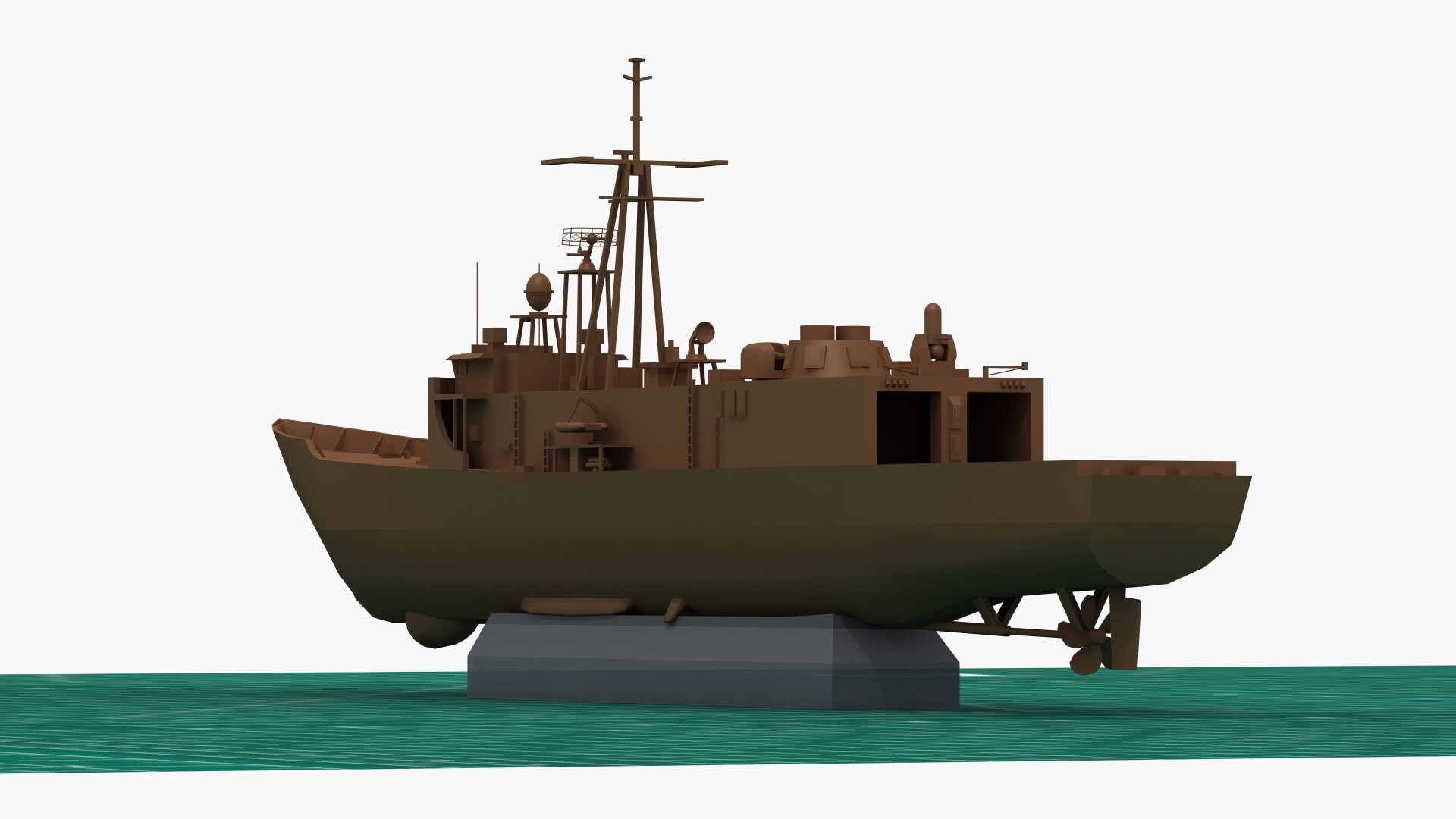 FFG-40 USS Halyburton Frigate - Etsy