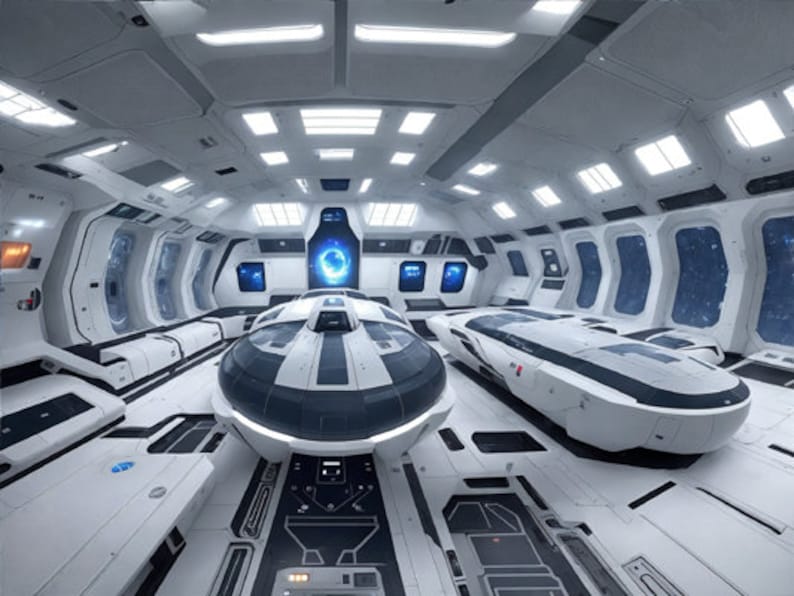 Spacecraft Interior Digital Backdrops - Etsy