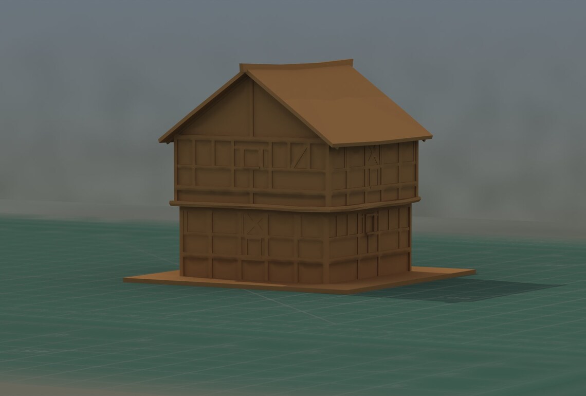 3D Print Ancient House STL Model - Etsy