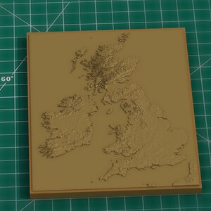 Great Britain and Ireland 3D Print STL Map - Etsy UK