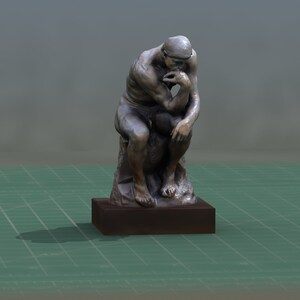 The Thinker Statue 3D Print Model STL File - Etsy