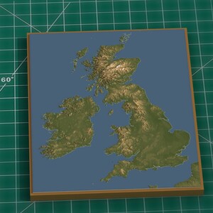 Great Britain and Ireland 3D Print STL Map - Etsy UK