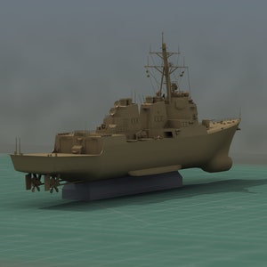 Arleigh Burke Class Destroyer 3D Print STL Model - Etsy UK