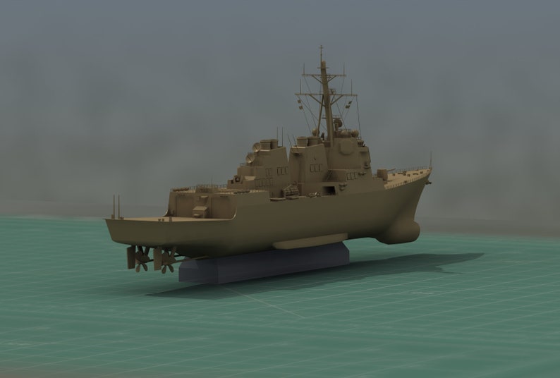 Arleigh Burke Class Destroyer 3D Print STL Model - Etsy UK