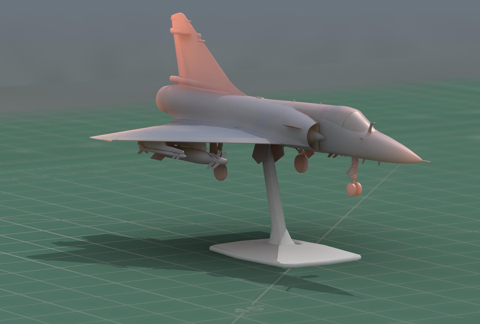 Mirage2000c Fighter Jet 3D Print Model Kit - Etsy