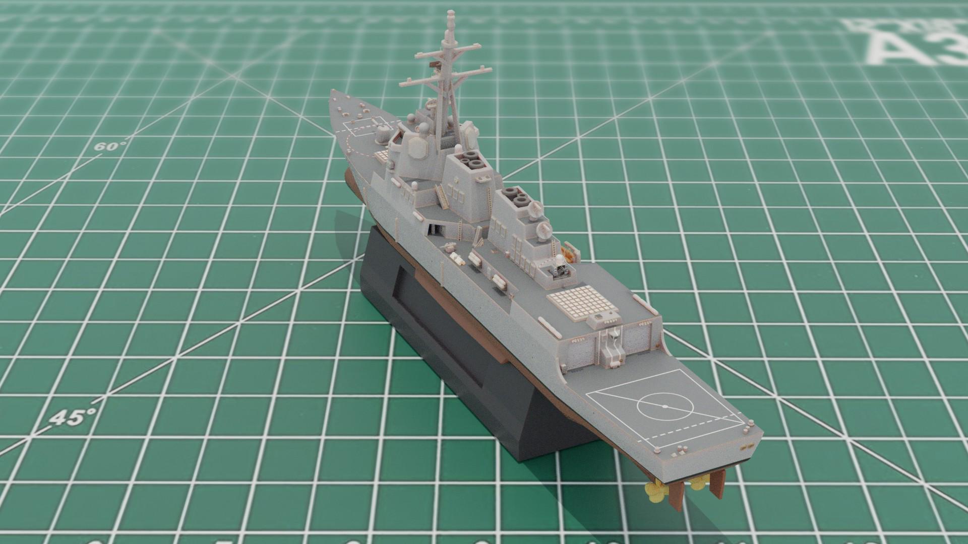 USS Arleigh Burke Class Destroyer DDG 3D Print STL Model - Etsy