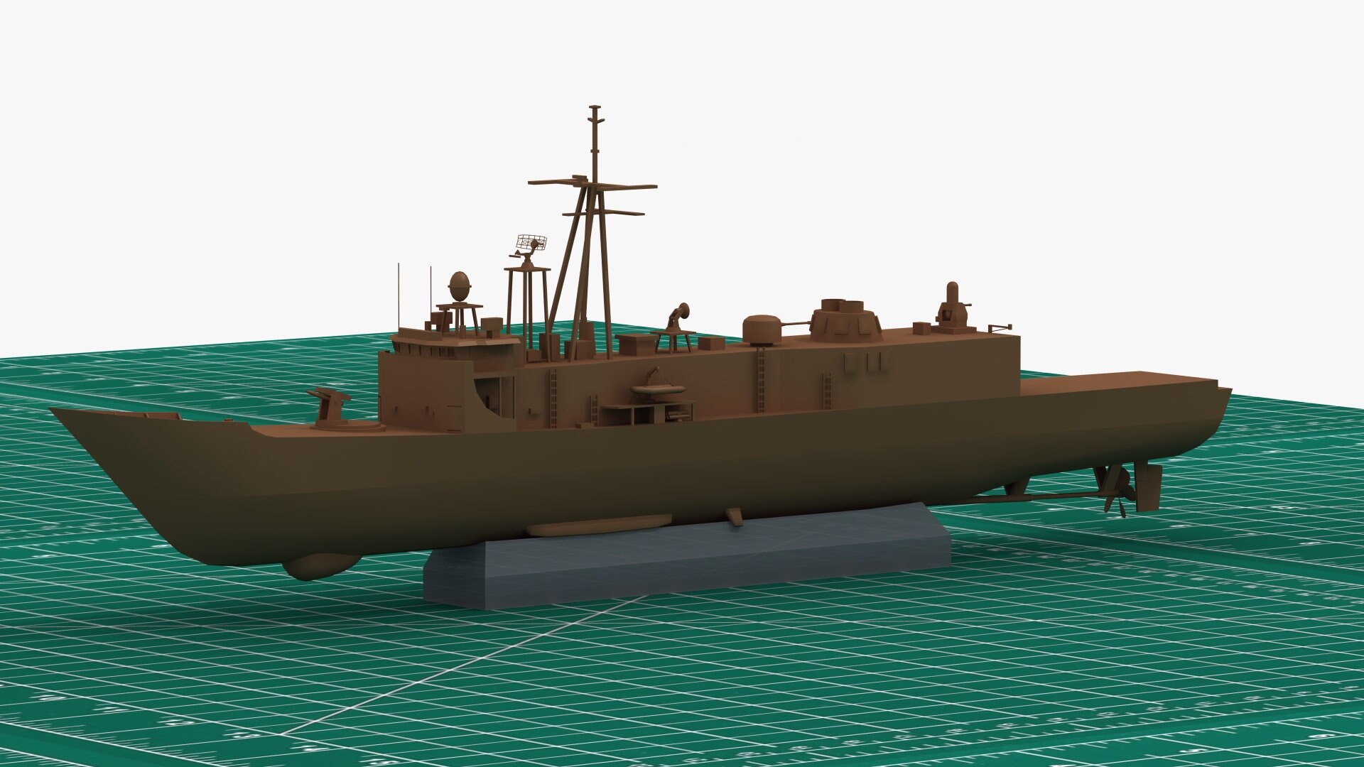 FFG-40 USS Halyburton Frigate - Etsy