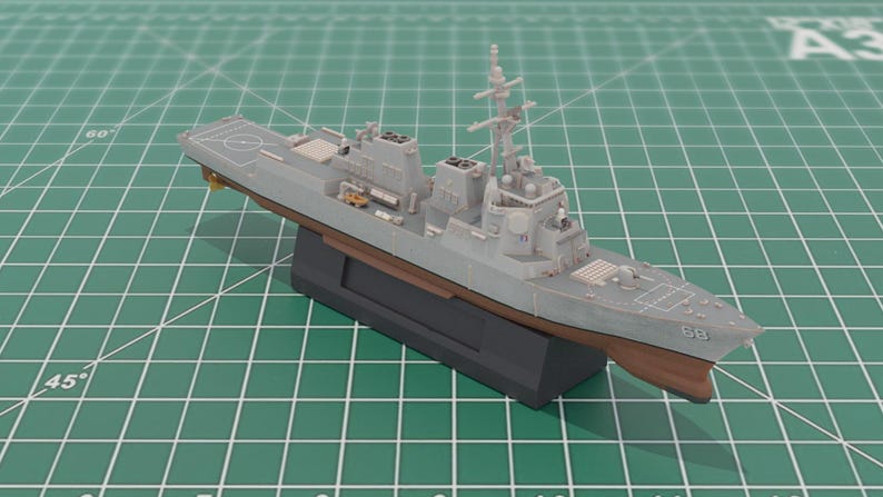 USS Arleigh Burke Class Destroyer DDG 3D Print STL Model - Etsy