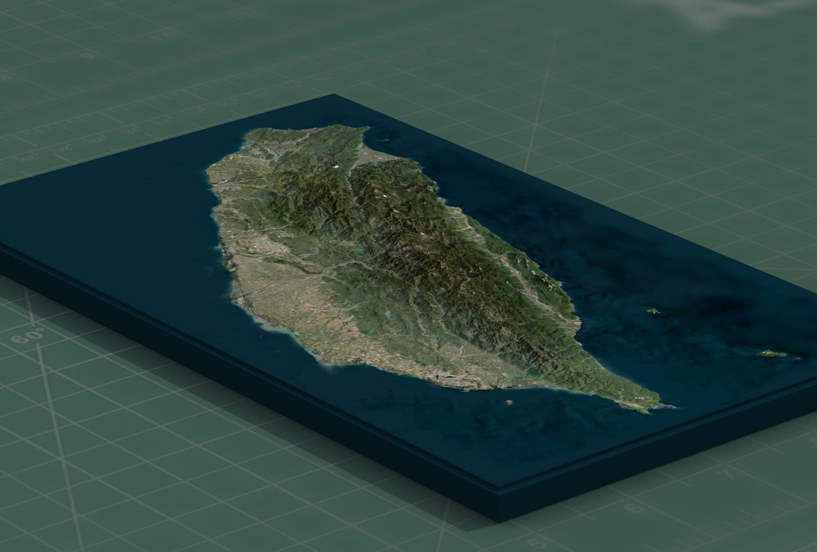 Taiwan Island 3D Print STL Map - Etsy