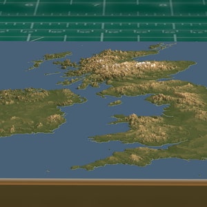 Great Britain and Ireland 3D Print STL Map - Etsy UK