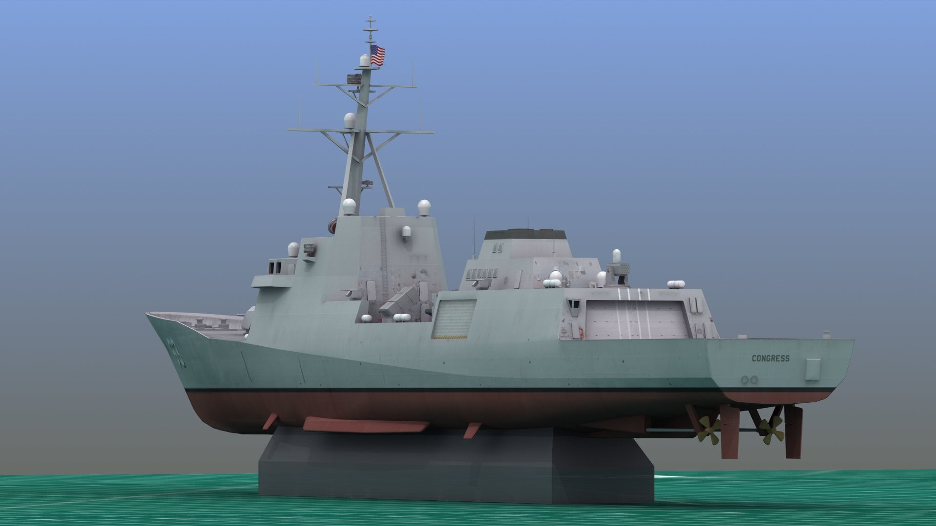 FFG-62 Frigate 3D Print Model File - Etsy