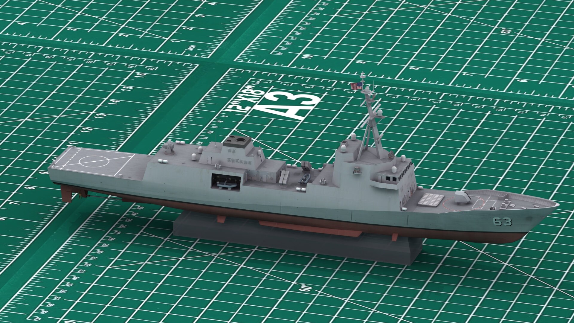 FFG-62 Frigate 3D Print Model File - Etsy