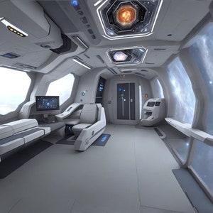 Spacecraft Interior Digital Backdrops - Etsy