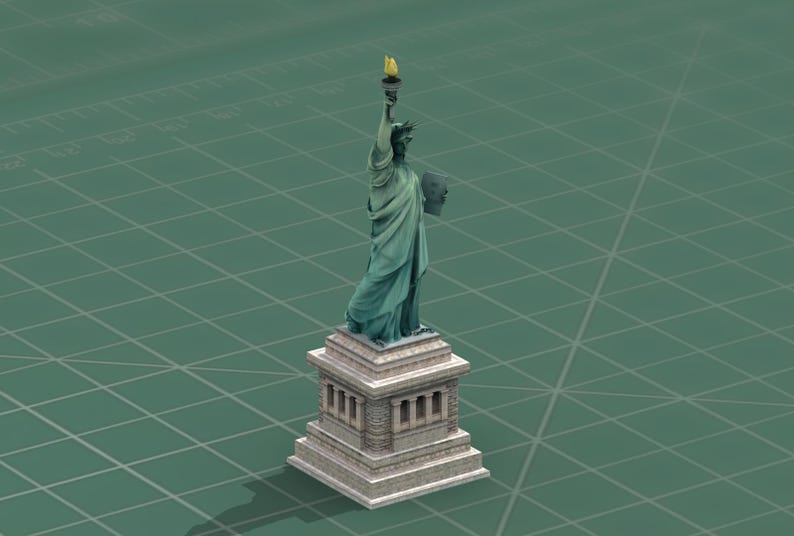 Statue of Liberty NYC 3D Print Model STL File - Etsy