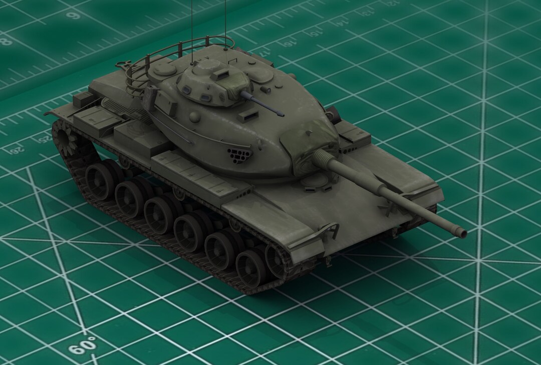 M60A3 Tank Print 3D Model - Etsy