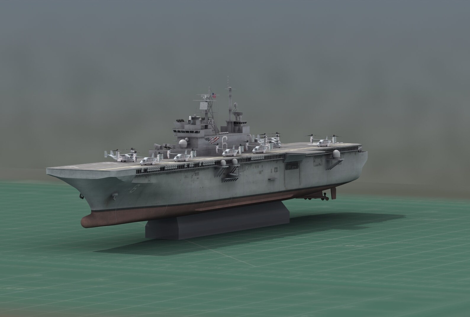 USS America LHA6 Assault Ship 3D Print Model STL File Digital Download ...