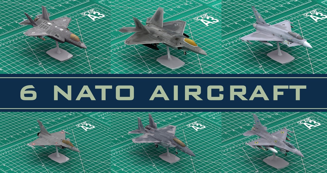 6 NATO Military Aircraft 3D Prints - Etsy