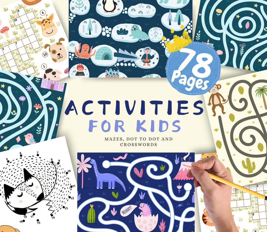 Printable Kids Activity Pack for Learning Educational Games for ...