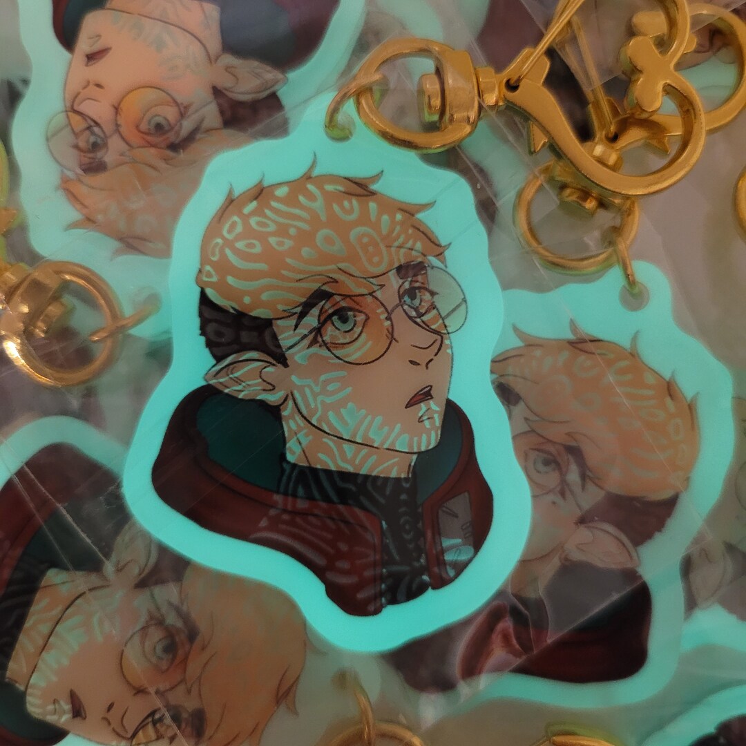 IN STOCK Glow in the Dark Vash the Stampede FANDOM Tristamp Keychain ...