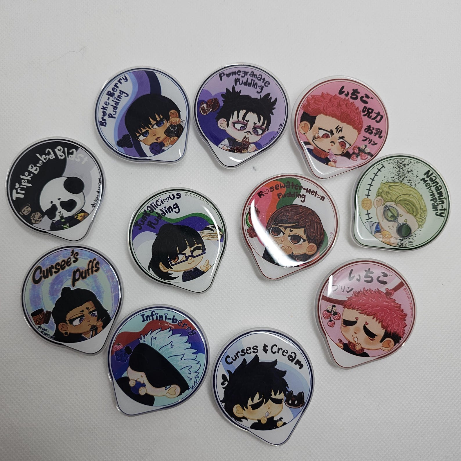 Sorcerer Anime Jujutsu Phone Grips Itafushi Nobamaki Satosugu Nanago ...