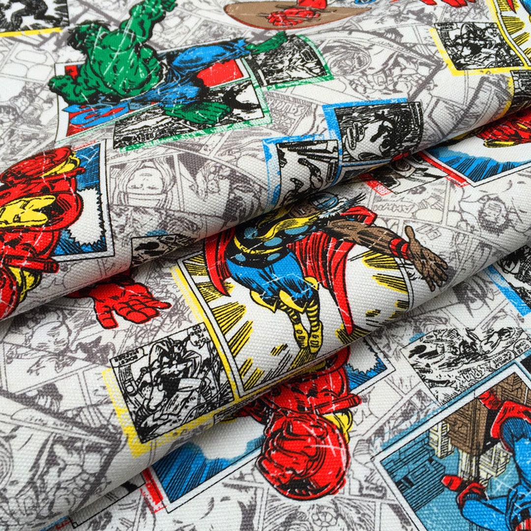 Avengers Fabric - Cartoon Twill Fabric - Canvas Fabric - Quilting ...