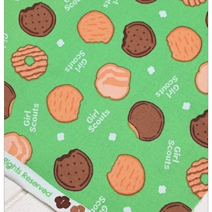 Girl Scout Cookie Fabric- Cartoon Fabric - 100% Cotton Fabric ...