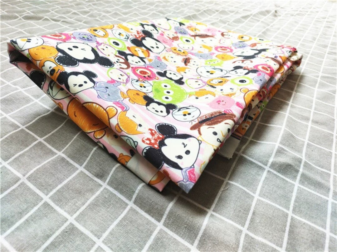 Disney Cute Fabric Cartoon Twill Fabric Fine Canvas Fabric Quilting ...