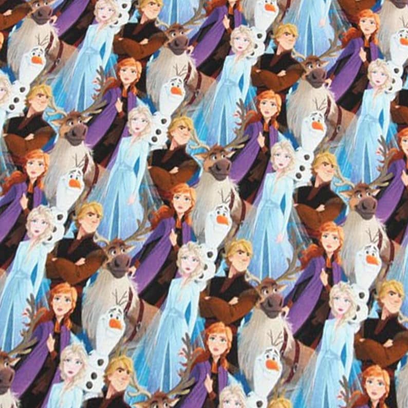 Frozen Fabric - Disney Princess Elsa Anna Fabric - Cartoon Fabric - 100 ...