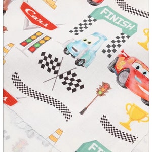 Disney Pixar Cars Fabric - Lightening Mcqueen Fabric - Cartoon Fabric ...