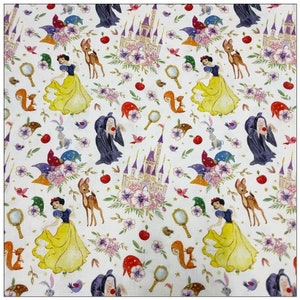 Disney's Princess Fabric Evil Characters Fabric Cartoon Fabric 100% ...