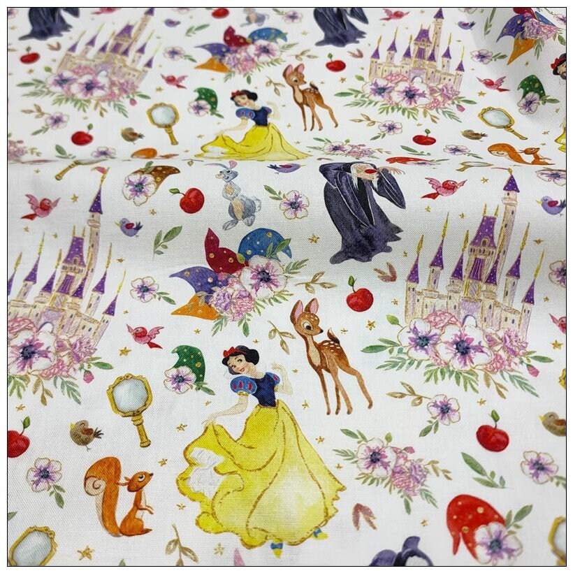 Disney's Princess Fabric Evil Characters Fabric - Etsy