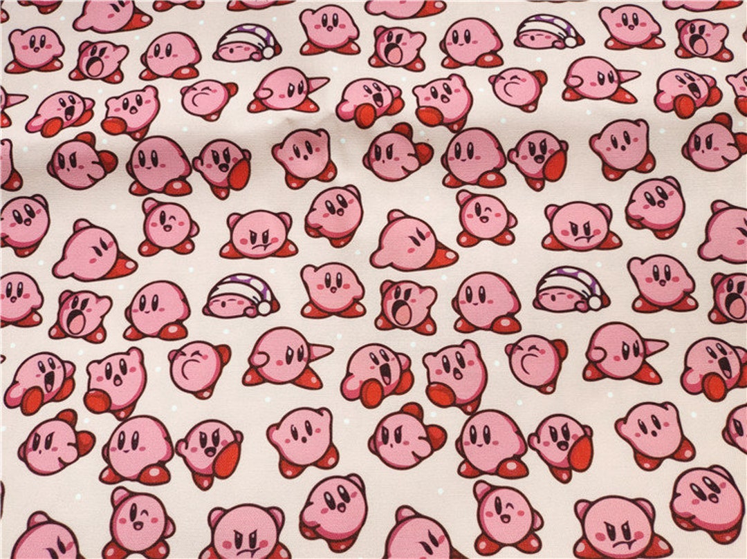 Kirby Fabric - Cartoon Twill Fabric - Fine Canvas Fabric - Quilting ...
