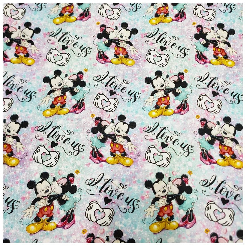 Mickey Minnie Mouse Fabric Cartoon Fabric 100% Cotton - Etsy