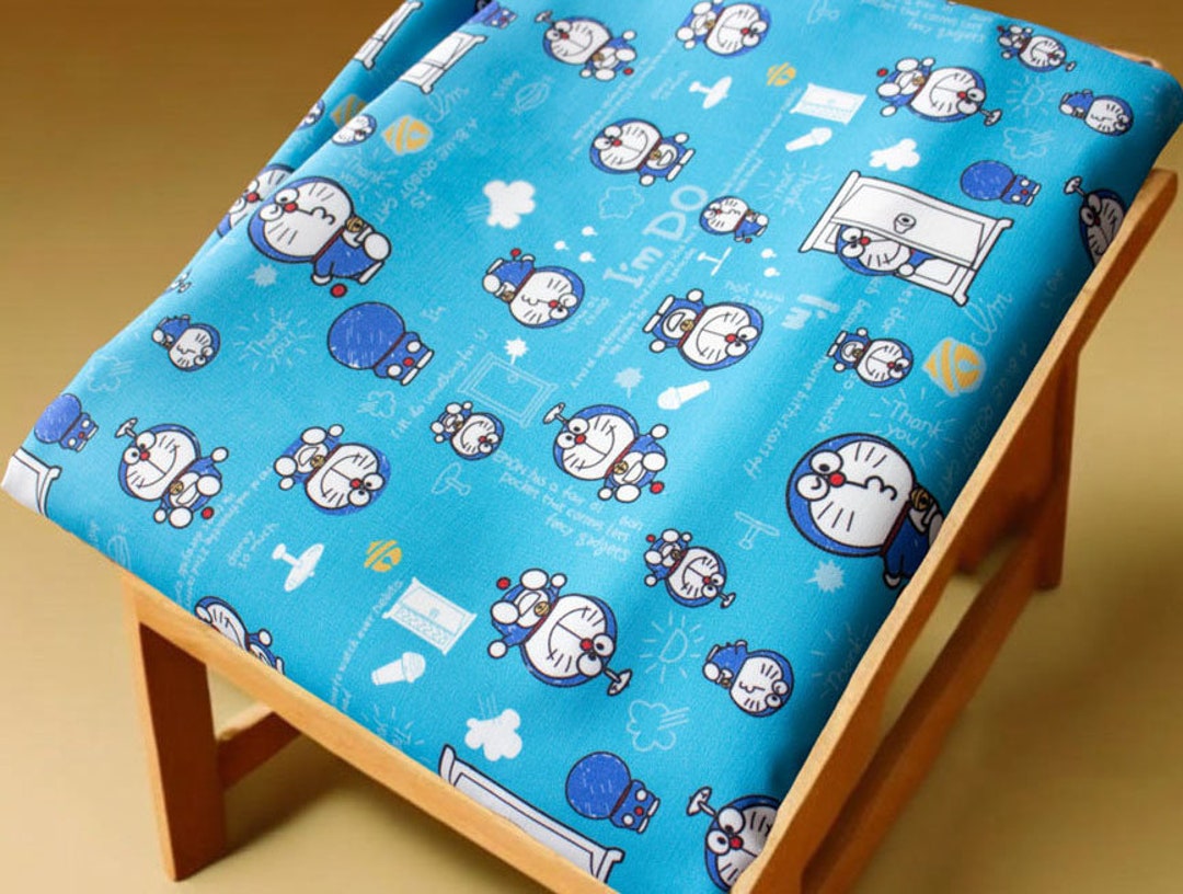 Doraemon Fabric - Cartoon Twill Fabric - Fine Canvas Fabric - Quilting ...
