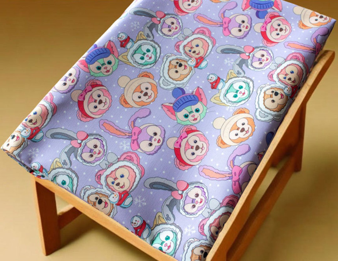 The Disney Bear Duffy Fabric - Cartoon Twill Fabric - Fine Canvas ...
