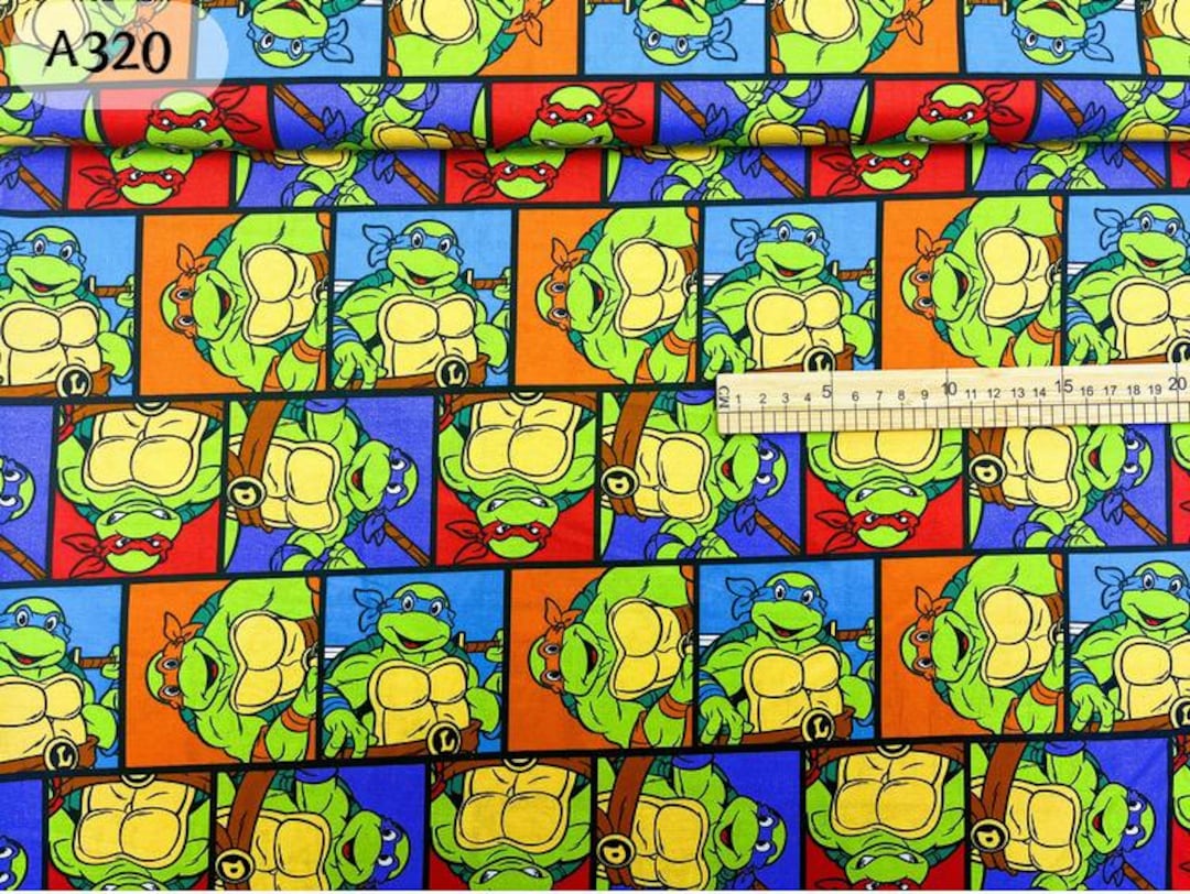 Teenage Mutant Ninja Turtles Fabric - Cartoon Fabric - 100% Cotton ...