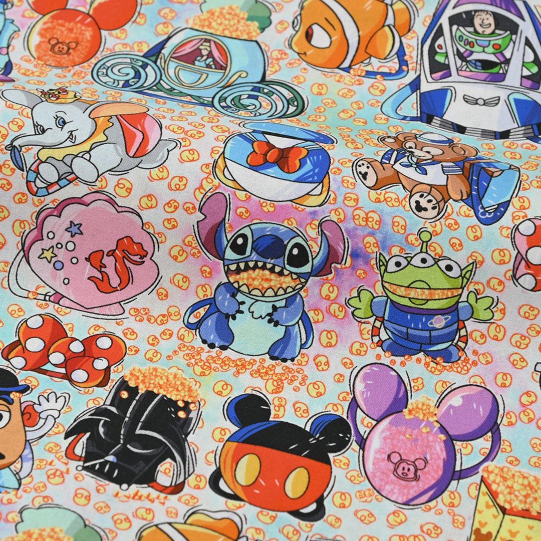 Disney Pixar Characters Fabric - Cartoon Fabric - 100% Cotton Fabric ...