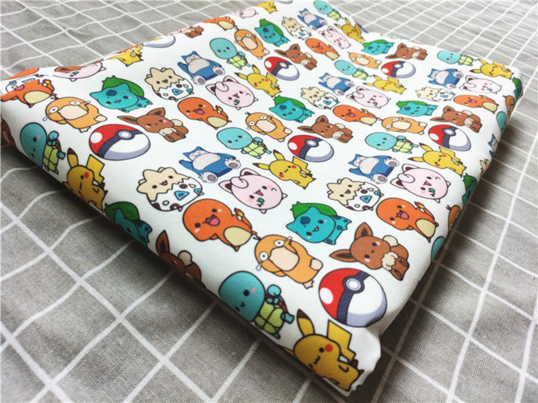 Pokemon Fabric - Pocket Monster Cartoon Twill Fabric - Fine Canvas ...