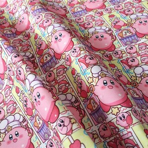 Kirby Fabric - Cartoon Twill Fabric - Fine Canvas Fabric - Quilting ...