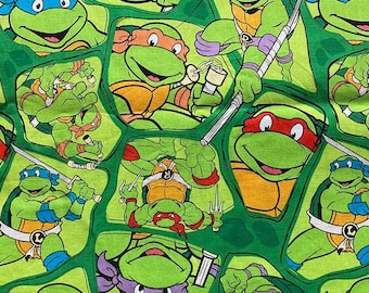 Teenage Mutant Ninja Turtles Fabric 100% Cotton Fabric Cartoon Cotton ...