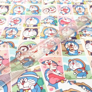 Doraemon Fabric Cartoon Twill Fabric Fine Canvas Fabric Quilting Fabric ...
