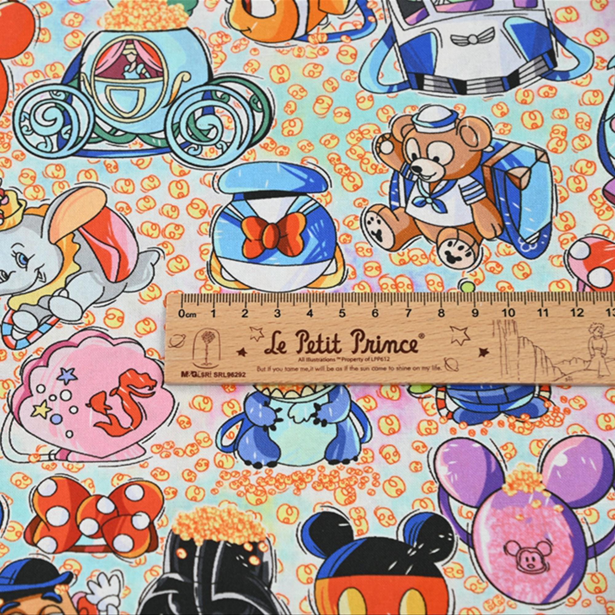 Disney Pixar Characters Fabric - Cartoon Fabric - 100% Cotton Fabric ...