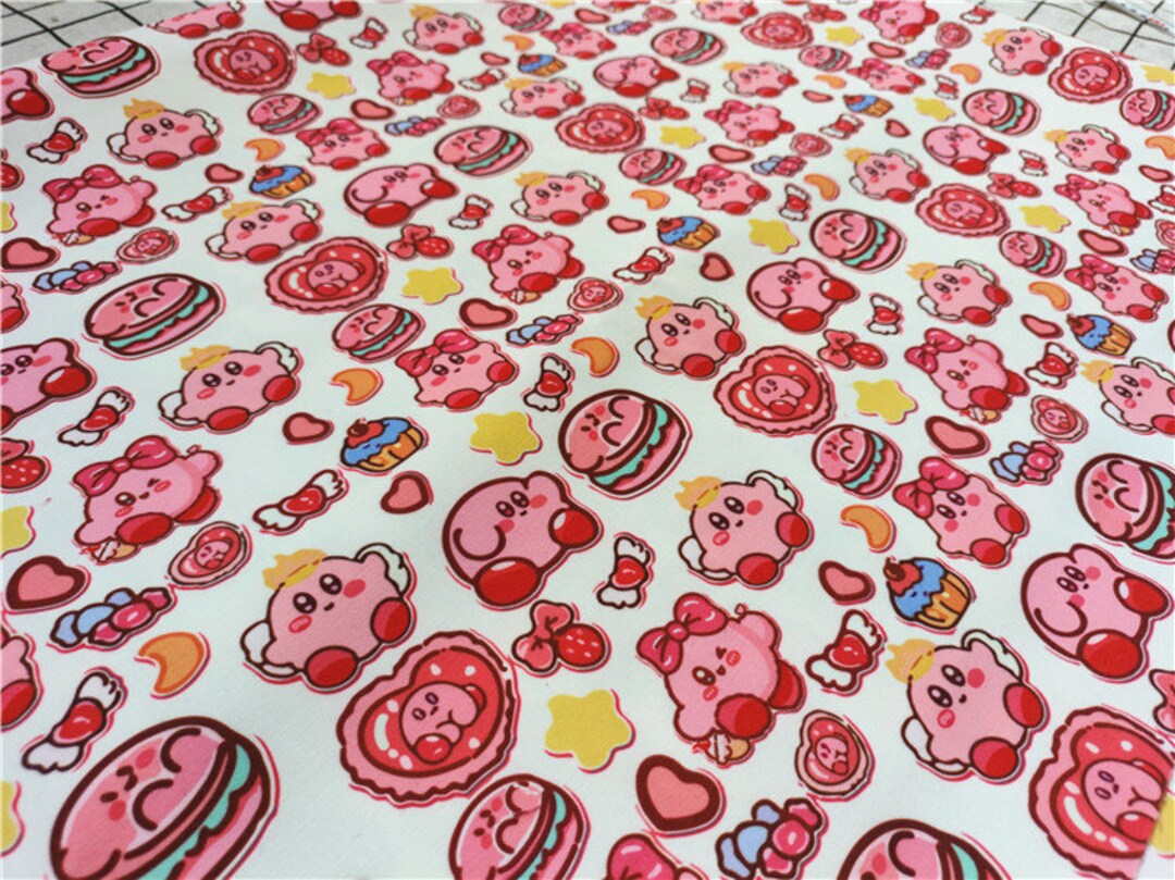Kirby Fabric - Cartoon Twill Fabric - Fine Canvas Fabric - Quilting ...