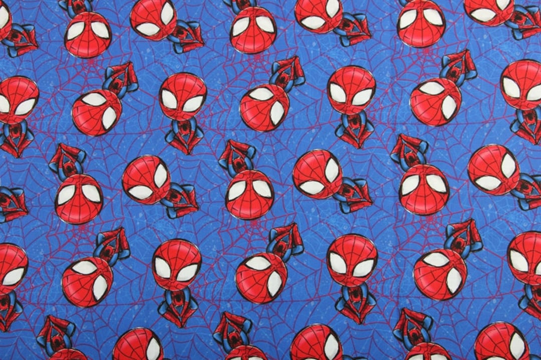 Spider-man Avenger Fabric - Cartoon Fabric - 100% Cotton Fabric ...