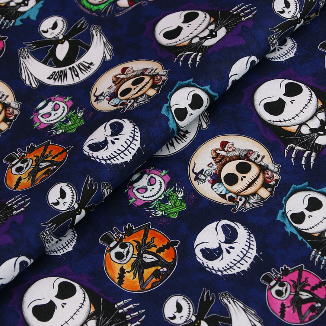 The Nightmare Before Christmas Fabric - Cartoon Fabric - 100% Cotton ...