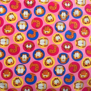 Garfield Fabric - Cartoon Twill Fabric - Fine Canvas Fabric - Quilting ...