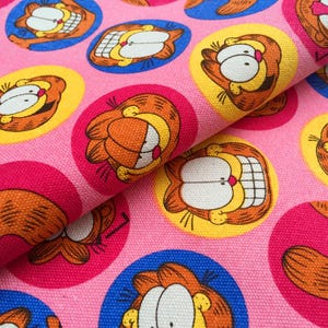Garfield Fabric - Cartoon Twill Fabric - Fine Canvas Fabric - Quilting ...