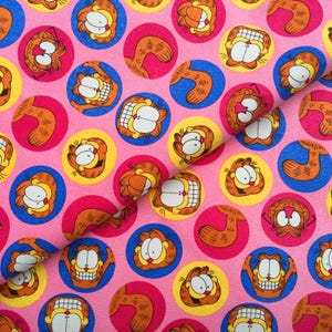 Garfield Fabric - Cartoon Twill Fabric - Fine Canvas Fabric - Quilting ...