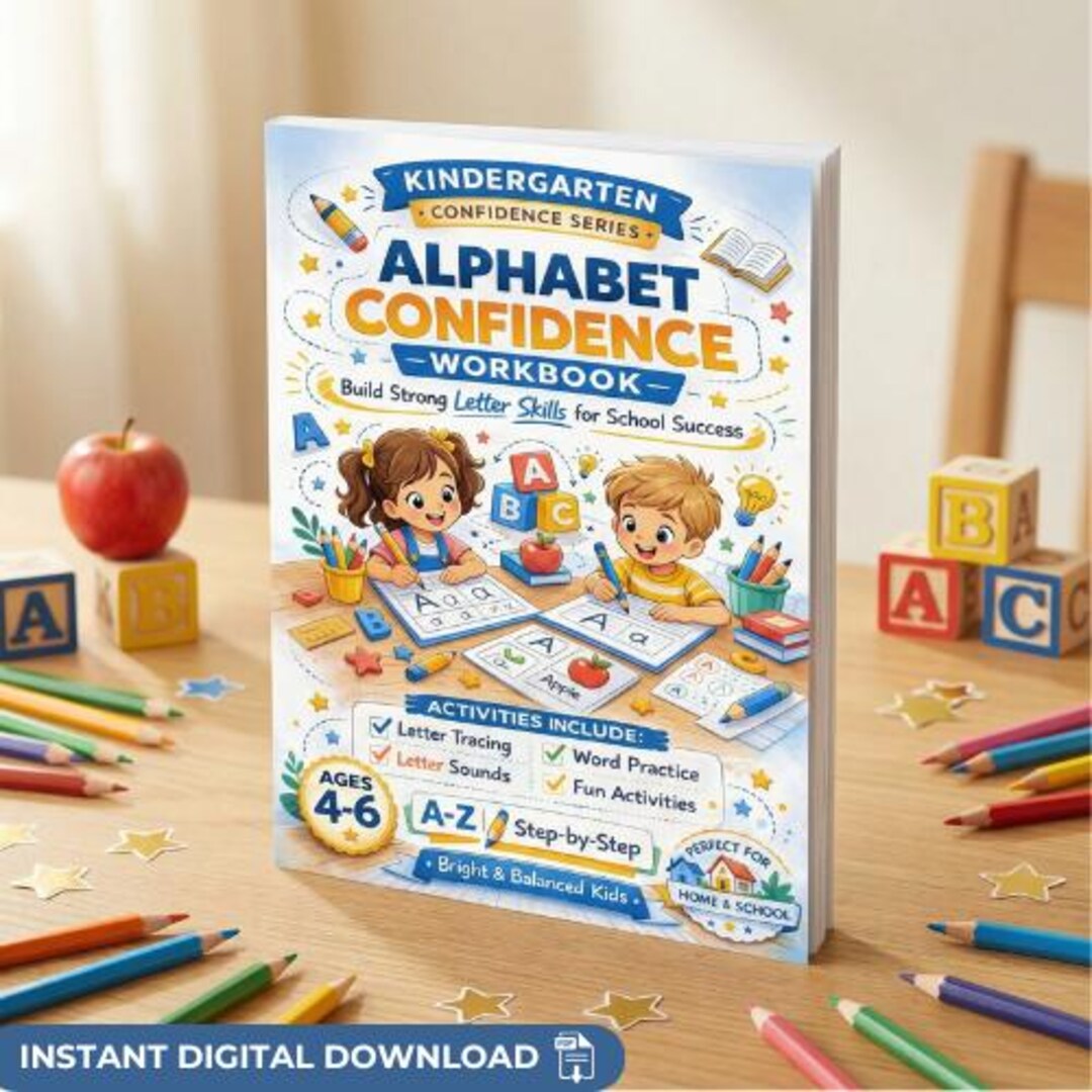 Printable Alphabet Workbook for Preschool & Kindergarten. Letter ...