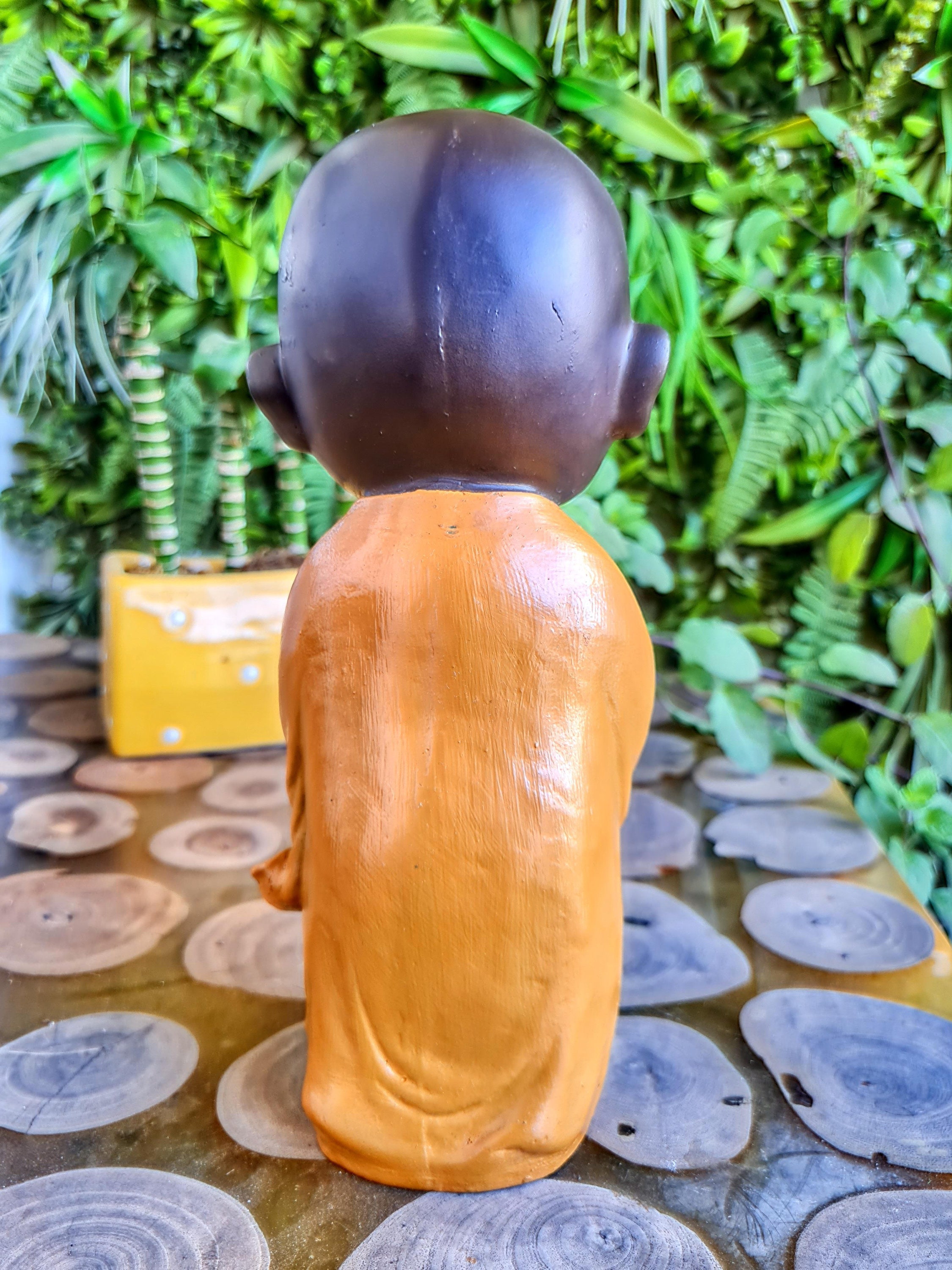 Spiritual Namaste Monk Sculpture Resin Statue for Home or Office Decor ...